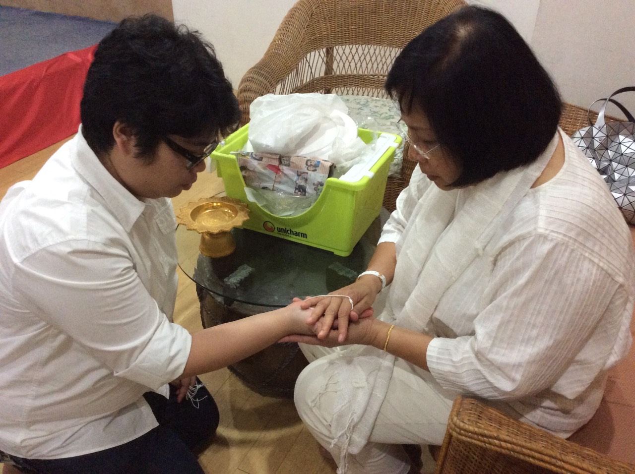 สัมมนานอกสถานที่ เชื่อมความสัมพันธ์รุ่นพี่-รุ่นน้อง SPU 57 (กิจกรรมที่ 4) กิจกรรมบายศรีสู่ขวัญ ...