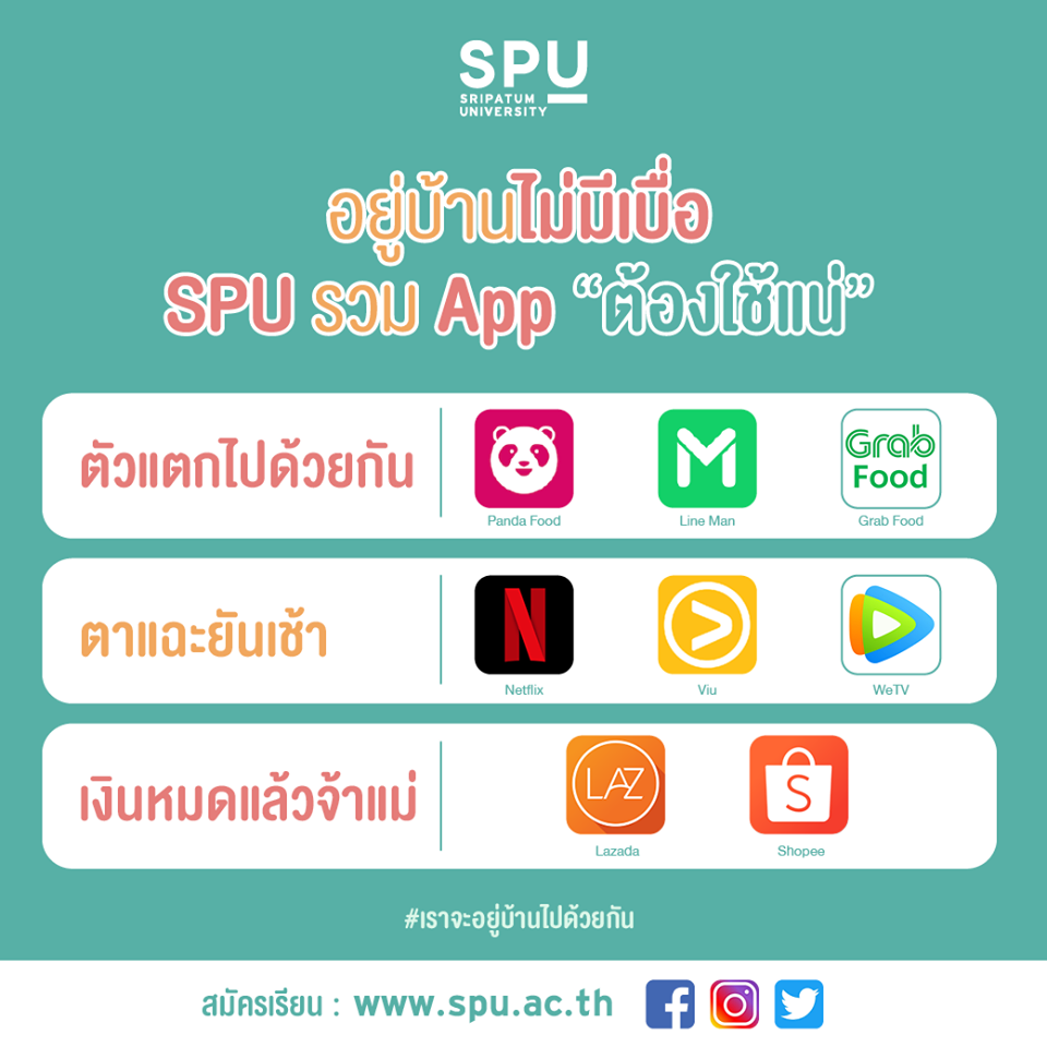 ใครอยู่บ้านจนเบื่อ ต้องแชร์ ! โหลดแอปเหล่านี้ไว้เลย หายเบื่อแน่ – SPU life