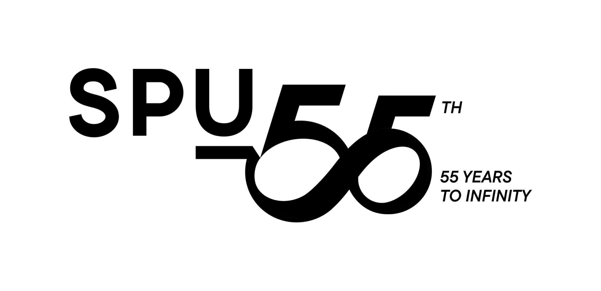Logo SPU Anniversary ในวาระครบรอบการสถาปนา 55 ปี