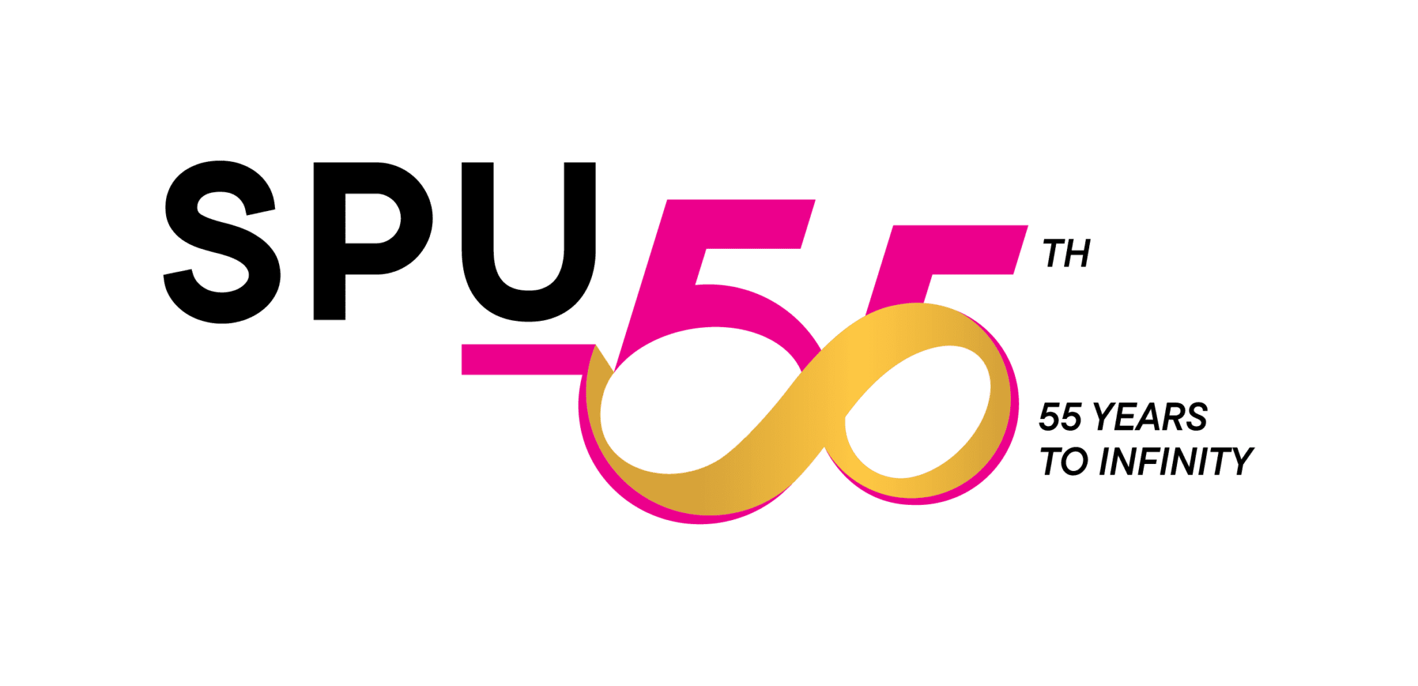 Logo SPU Anniversary ในวาระครบรอบการสถาปนา 55 ปี