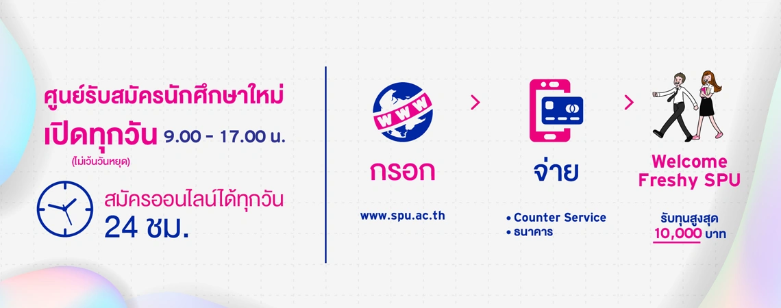 วิธีสมัครเรียน วิธีการสมัครเรียน | มหาวิทยาลัยศรีปทุม